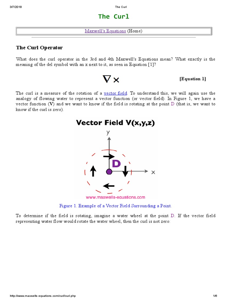 The Curl Operator | PDF | Euclidean Vector | Derivative