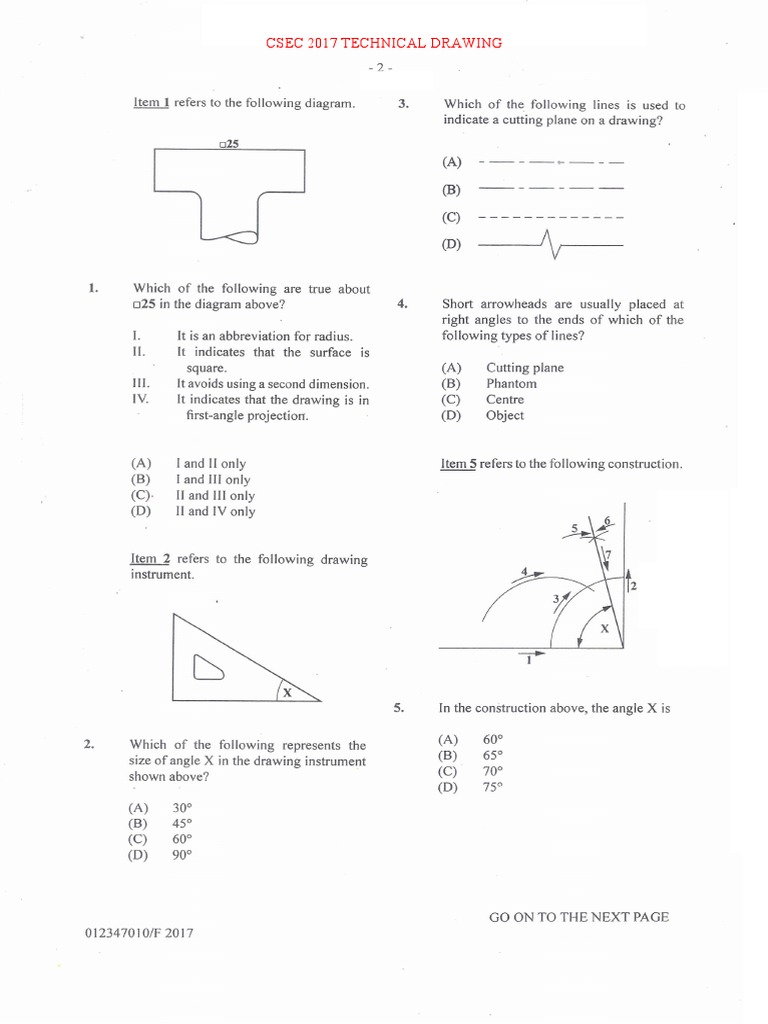 Csec 2017 TD | PDF | Circle | Triangle