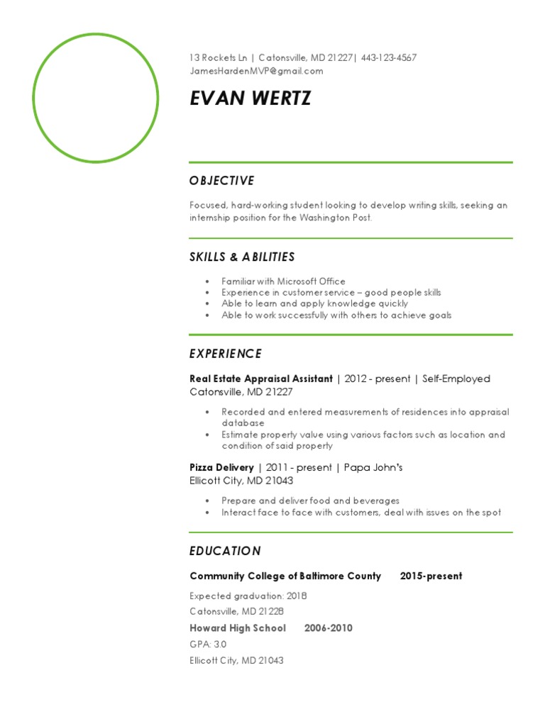 Evan Wertz Resume Final | PDF