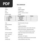 Detailed Lesson Plan in English For Grade 2 | PDF | Verb | Grammatical ...