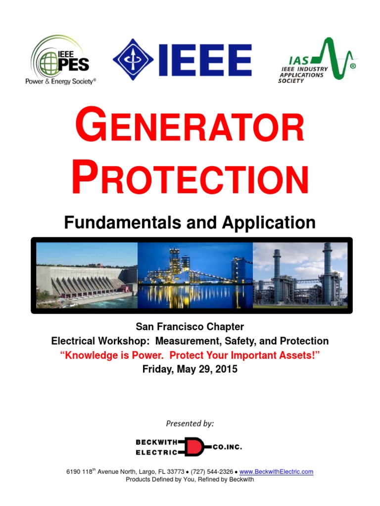 Gen Protection | PDF | Electric Generator | Transformer