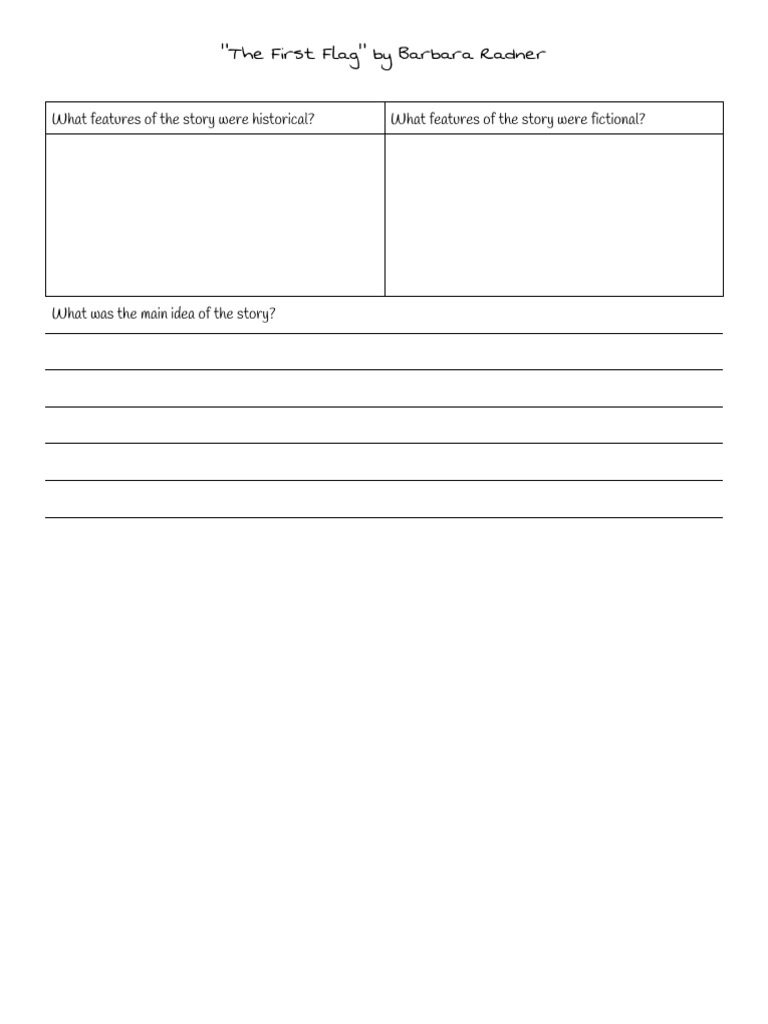 The First Flag by Barbara Radner | PDF