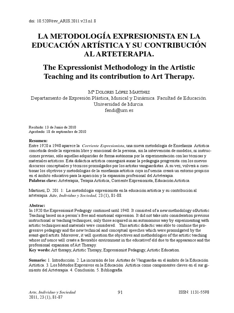 Corriente Expresionista Fa PDF | PDF | Psicoanálisis | Expresionismo