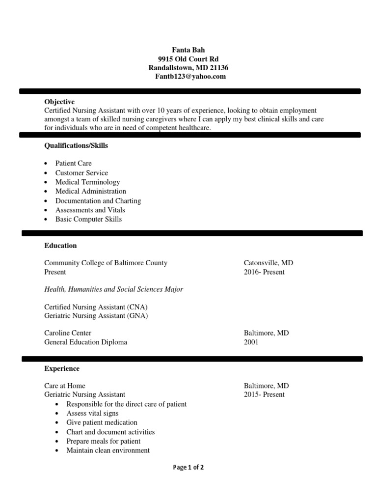 Fanta Resume Csit | PDF | Gerontological Nursing | Nursing