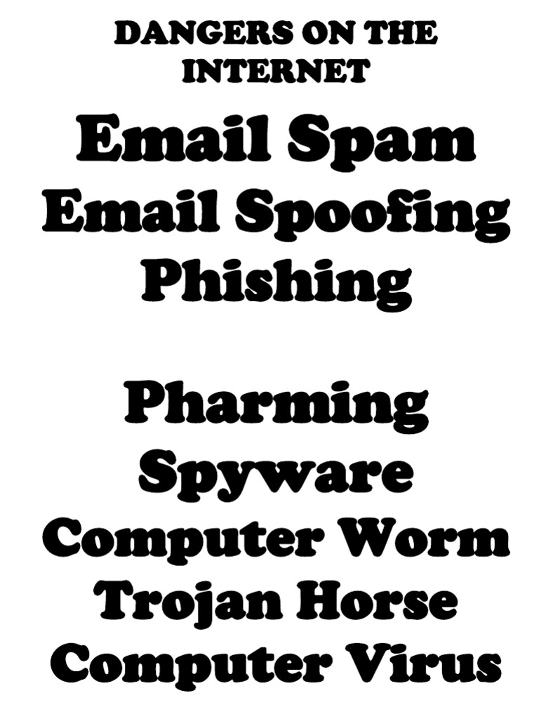 Dangers On The Internet: Email Spam | PDF