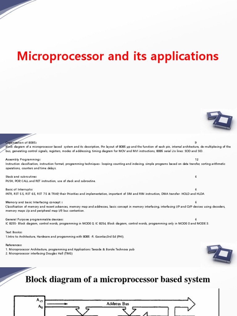 8085 Microprocessor Pdf Input Output Central Processing Unit
