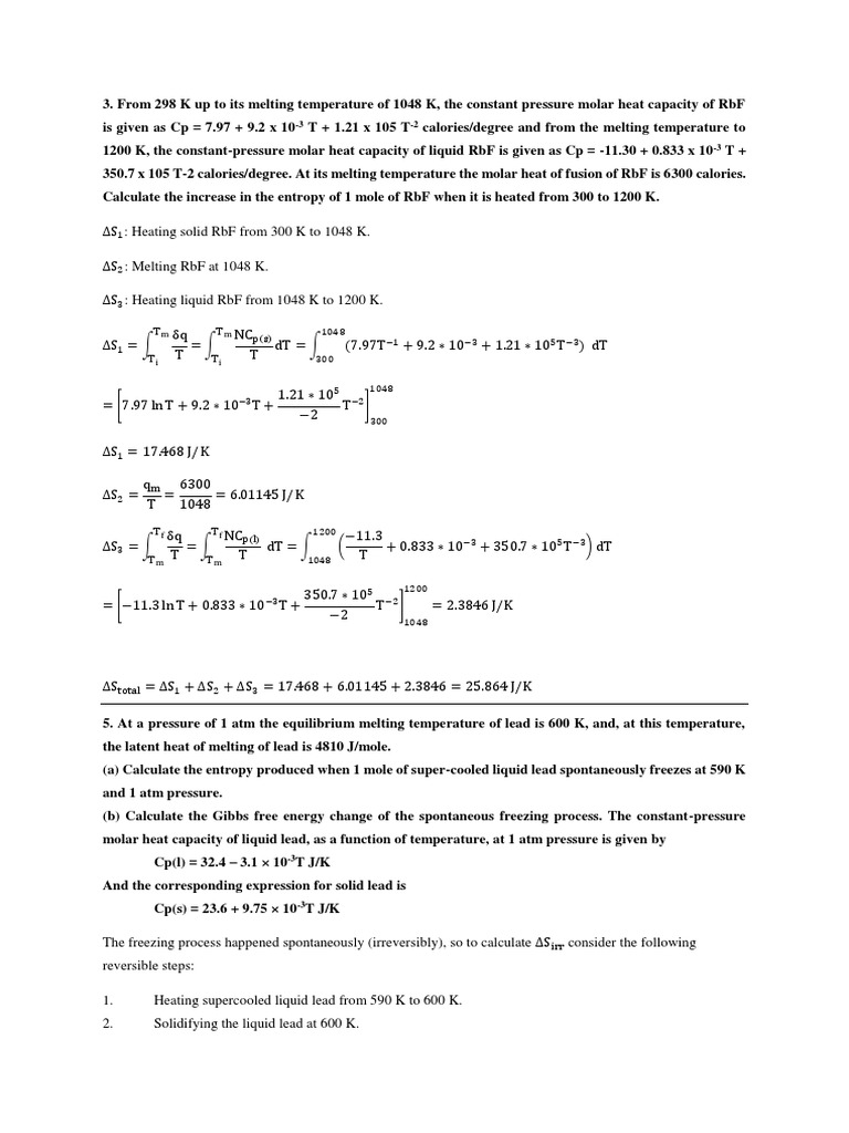 2017-02-08 | PDF | Enthalpy | Statistical Mechanics
