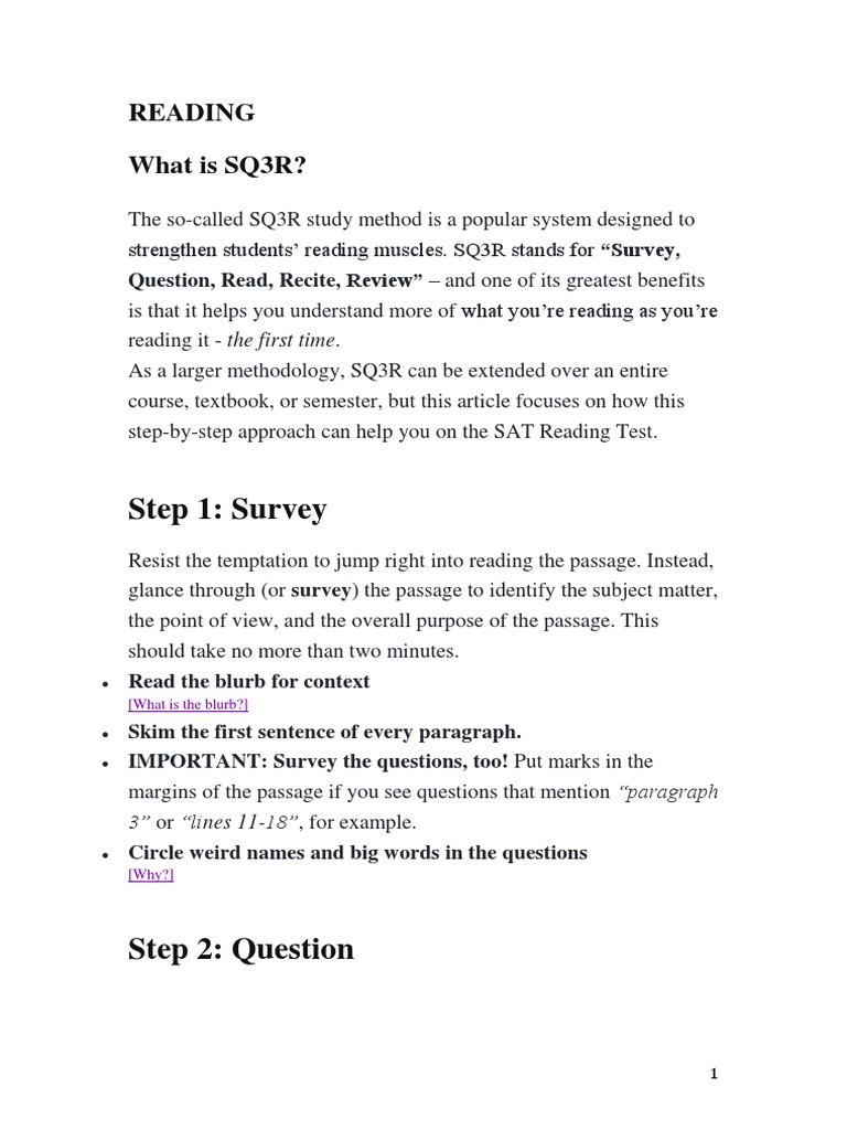 SAT Tips and Tricks | PDF | Question | Sat