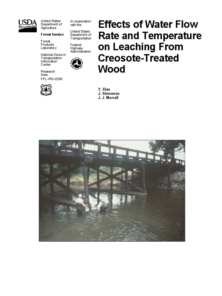 Effects of Water Flow Rate and Temperature On Leaching From Creosote ...