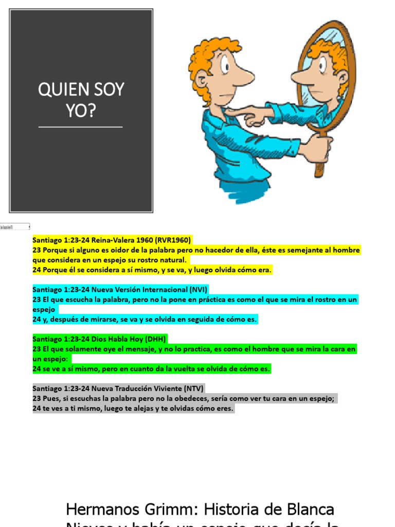 Identidad según Santiago 1:23-24 | PDF