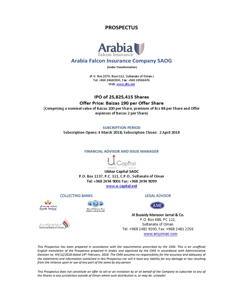 AFIC IPO - Prospectus (English) | PDF | Securities (Finance) | Mortgage Law