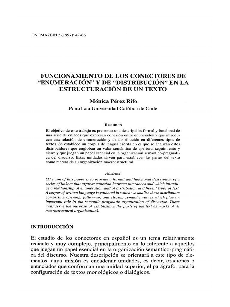 Conectores Temporales | PDF