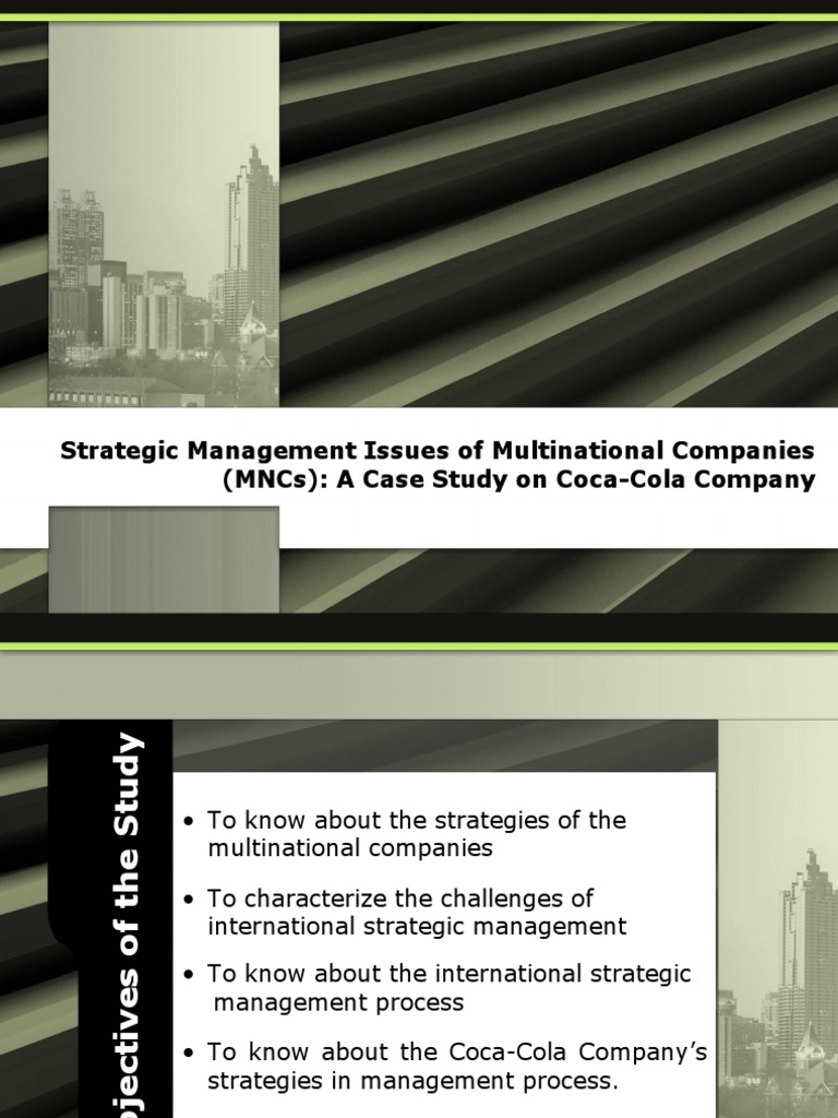 Coca Cola Case Study | PDF | Coca Cola | Strategic Management