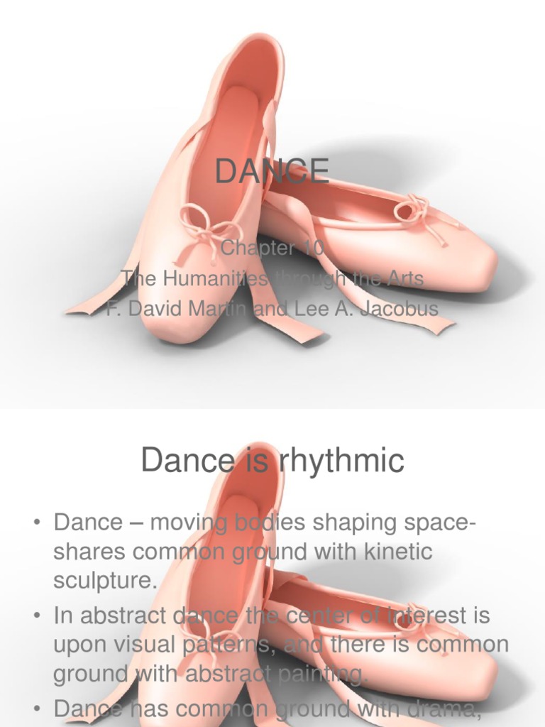 Dance: The Humanities Through The Arts F. David Martin and Lee A ...