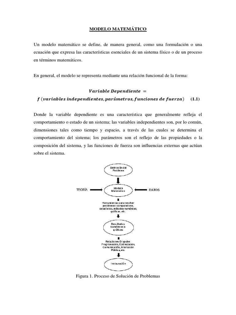 Introducción a Modelos Matemáticos | PDF | Ecuaciones | Modelo matemático