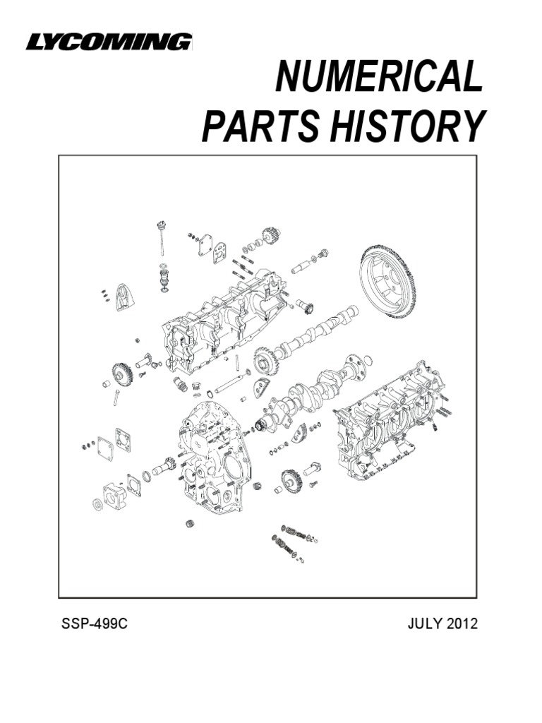 Parts List - Lycoming Engines Numerical Parts History | PDF | Screw ...