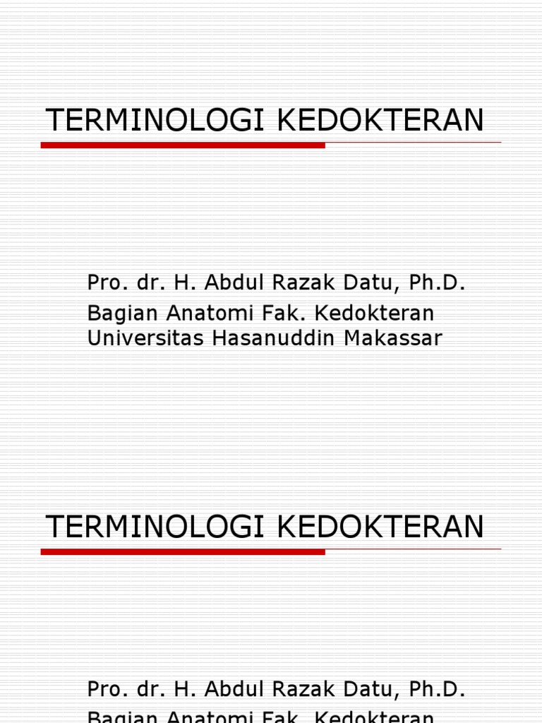 Panduan Terminologi Kedokteran Lengkap | PDF