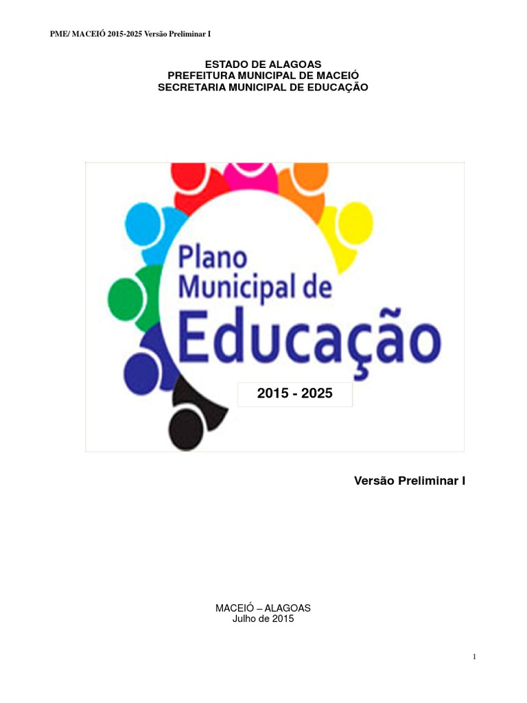 Versao Preliminar I Pme 09.07.15 | PDF | Cidade | Estatuto