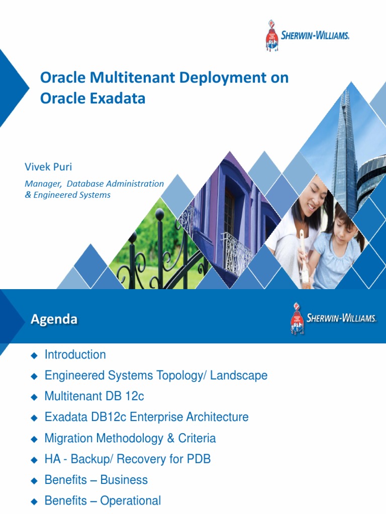 Oracle Multitenant Deployment On Oracle Exadata: Vivek Puri | PDF | Databases | Computer Data