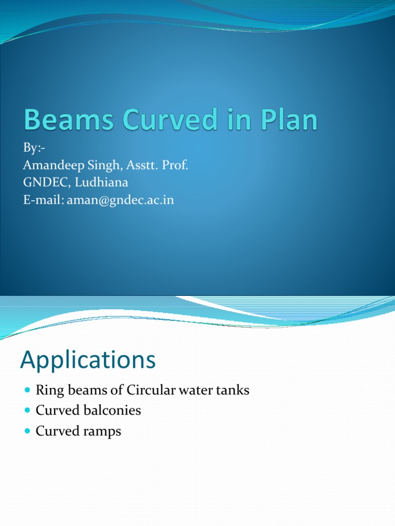 Beams Curved in Plan | PDF | Beam (Structure) | Stress (Mechanics)