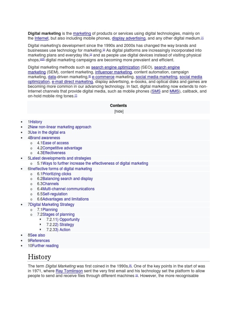 An In-Depth Look at Digital Marketing: History, Methods, Strategies and ...