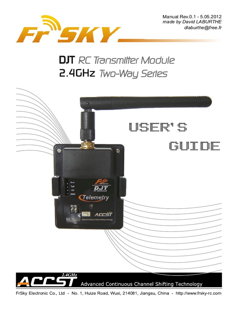 FrSky DJT Manual v0.1 | PDF | Transmitter | Usb