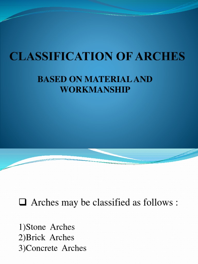 Classification of Arches | PDF