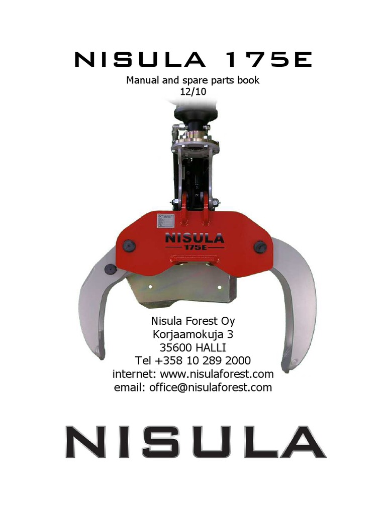 175E Manual | PDF | Safety | Screw