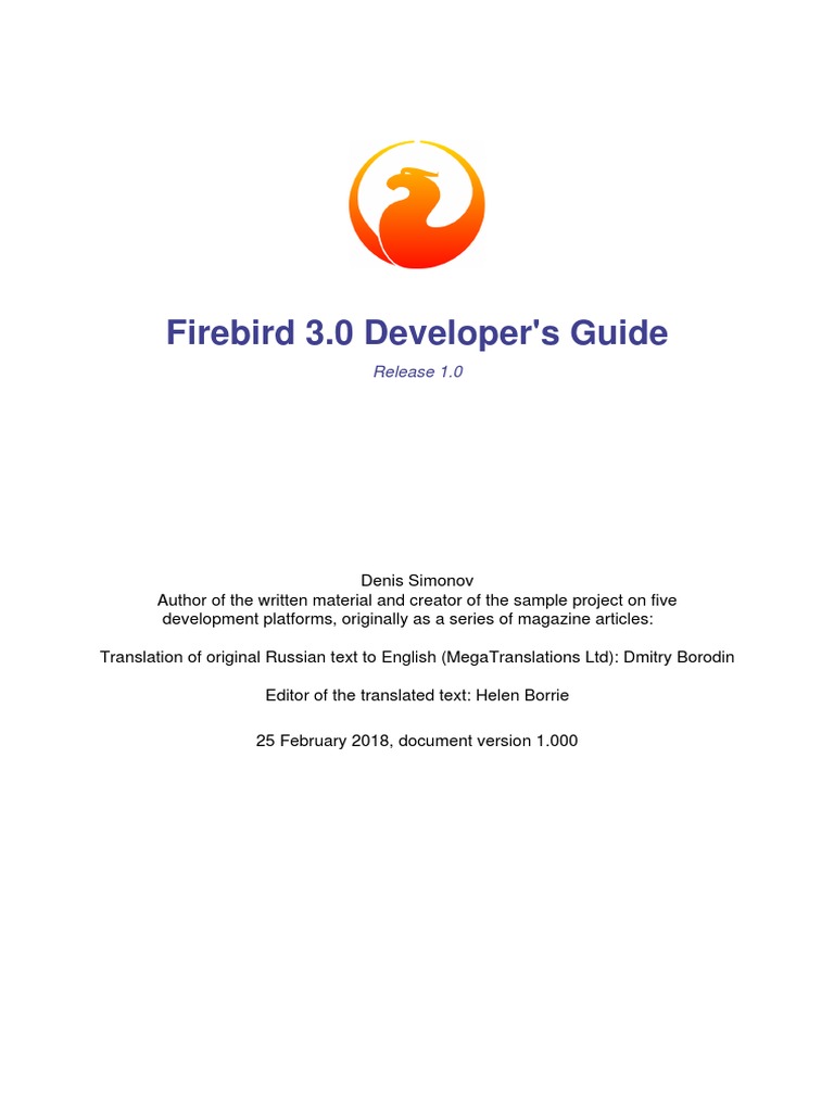 Firebird Devel Guide 30EN | PDF | Model–View–Controller | Databases