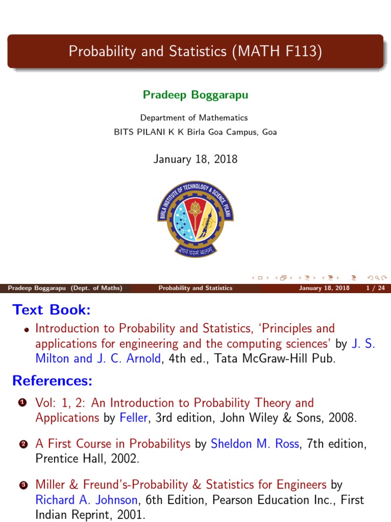 Probability Statistics Slides | Download Free PDF | Probability Distribution | Random Variable