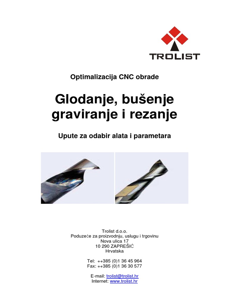Glodanje, Bušenje, Graviranje I Rezanje PDF | PDF