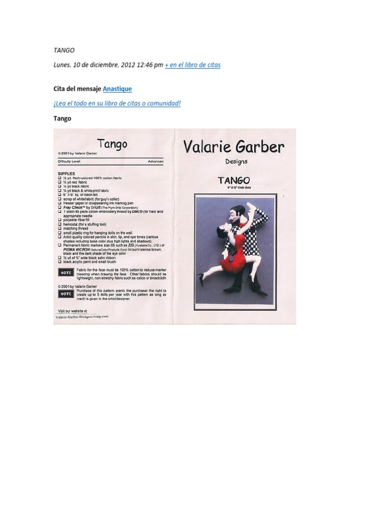 4p Bailarines de Tango | PDF