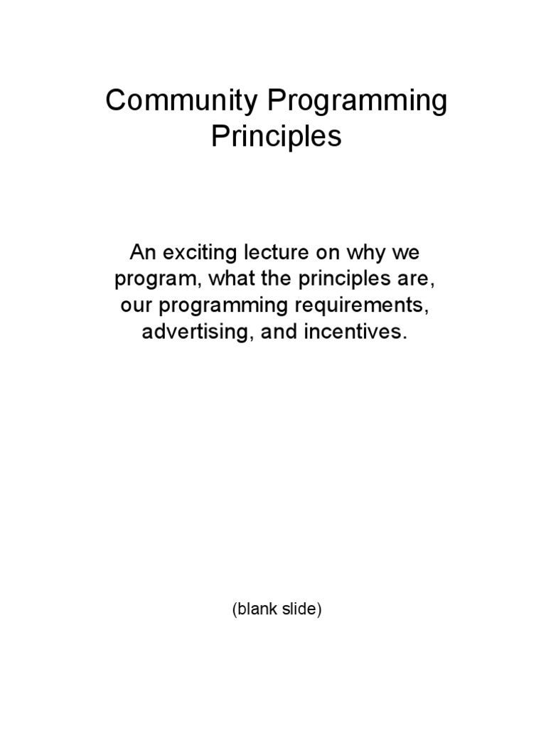 Community Slideshow | PDF