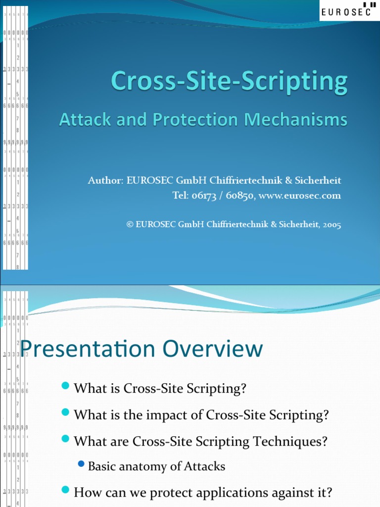 Cross Site Scripting Overview | PDF | Web Server | Internet & Web