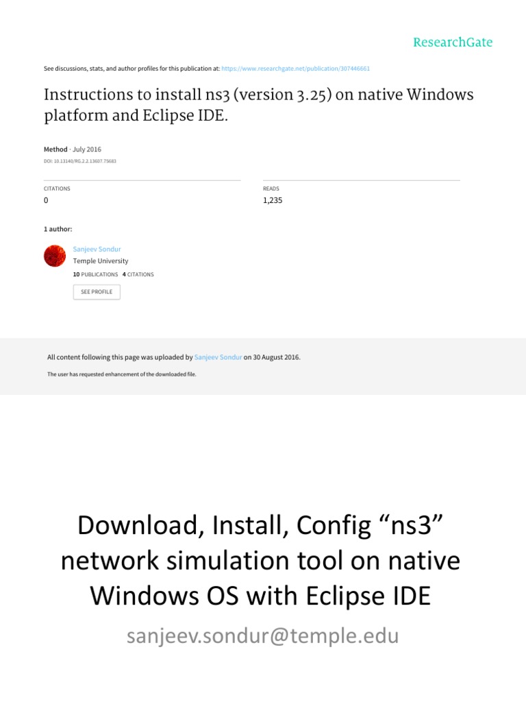 Ns3 On Windows and Eclipse | PDF | Eclipse (Software) | Ubuntu (Operating System)