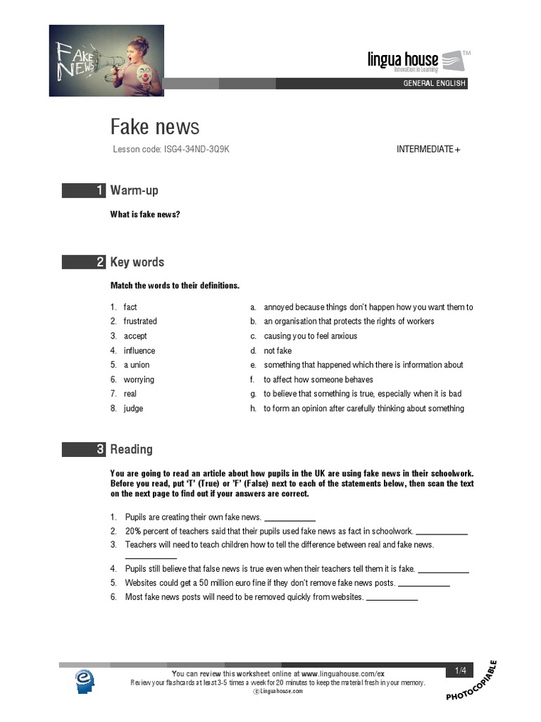 Fake-News Intermediate Black and White | PDF | News | Social Media