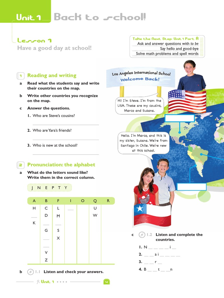 Next Step 1 Student Book Sample | PDF | Question | Linguistics