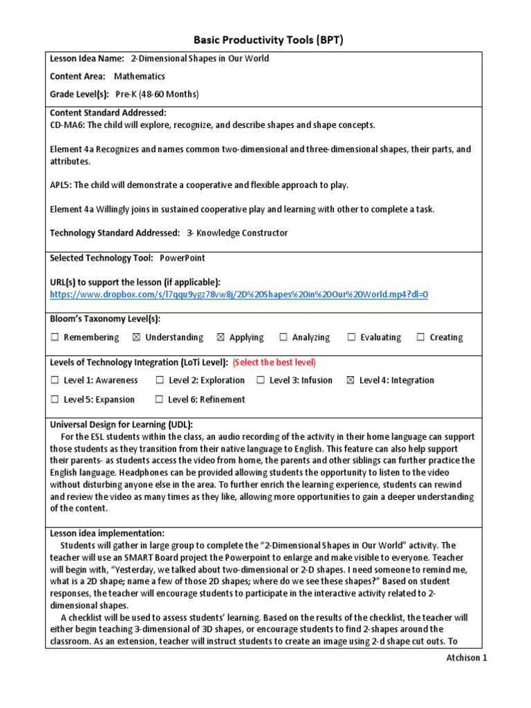 3100 Basic Productivity Tools LP | PDF | Reflective Practice | Teachers