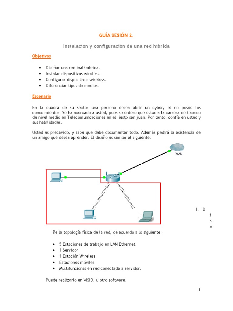 Guia - Redes - Hibrida - Todo | PDF | Dirección IP | Enrutador (Computación)