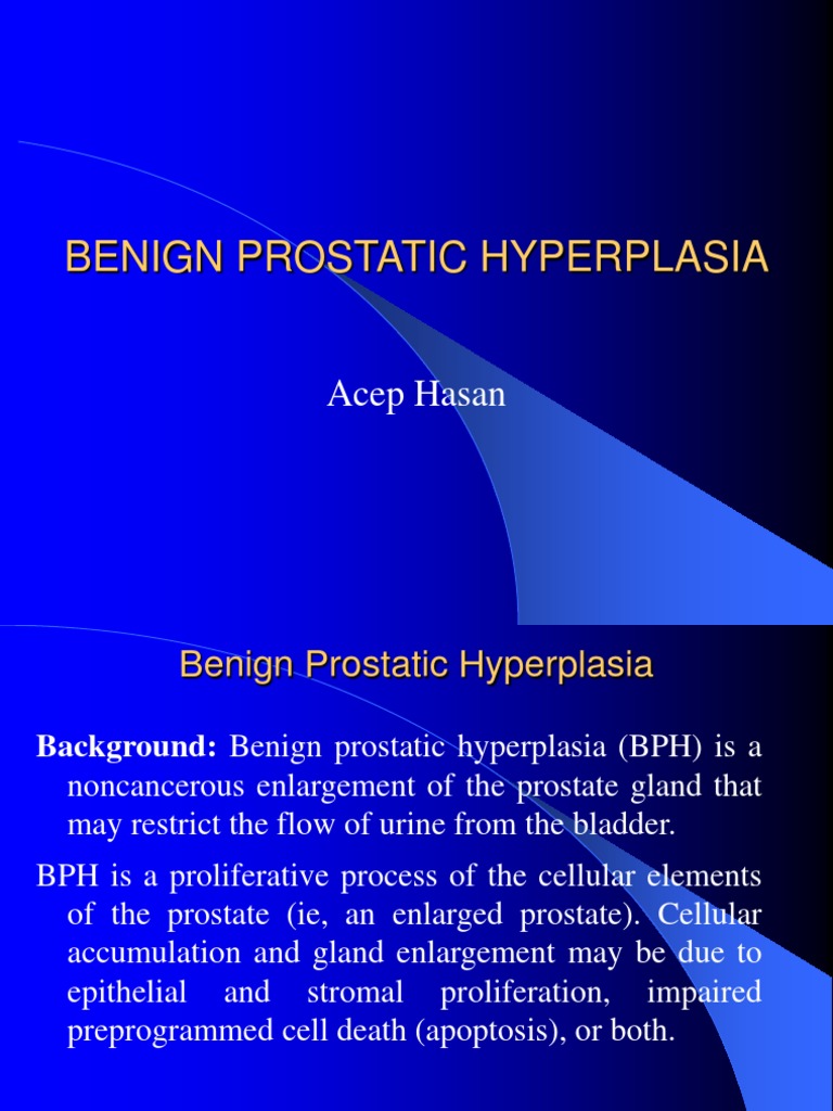 BPH | PDF | Prostate | Urination