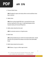 API 576 Inspection of Pressure-Relieving Devices | PDF | Valve ...