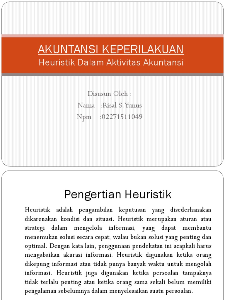 Risal S. Yunus (Heuristik) | PDF