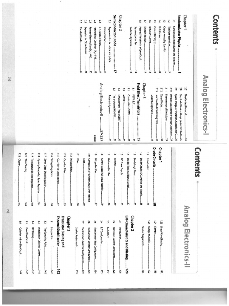 Analog Electronics | PDF