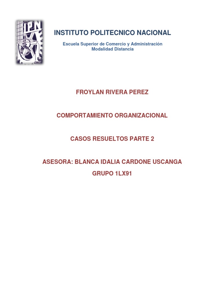 Casos Resueltos Parte2 Rivera Pérez Froylan | PDF | Calidad (comercial ...