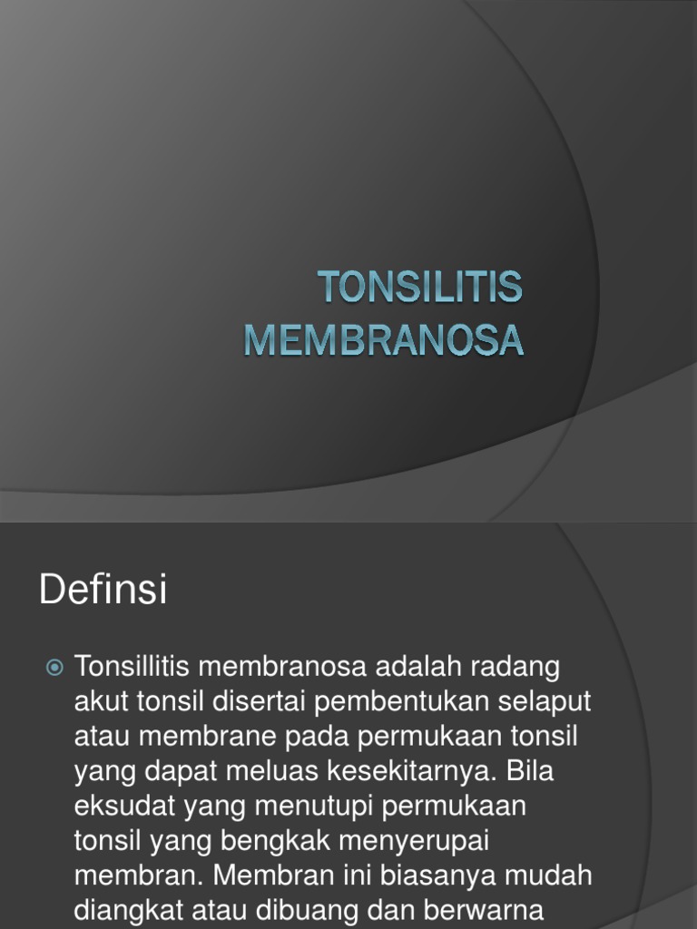 Tonsillitis dan Penyakit Tonsil | PDF