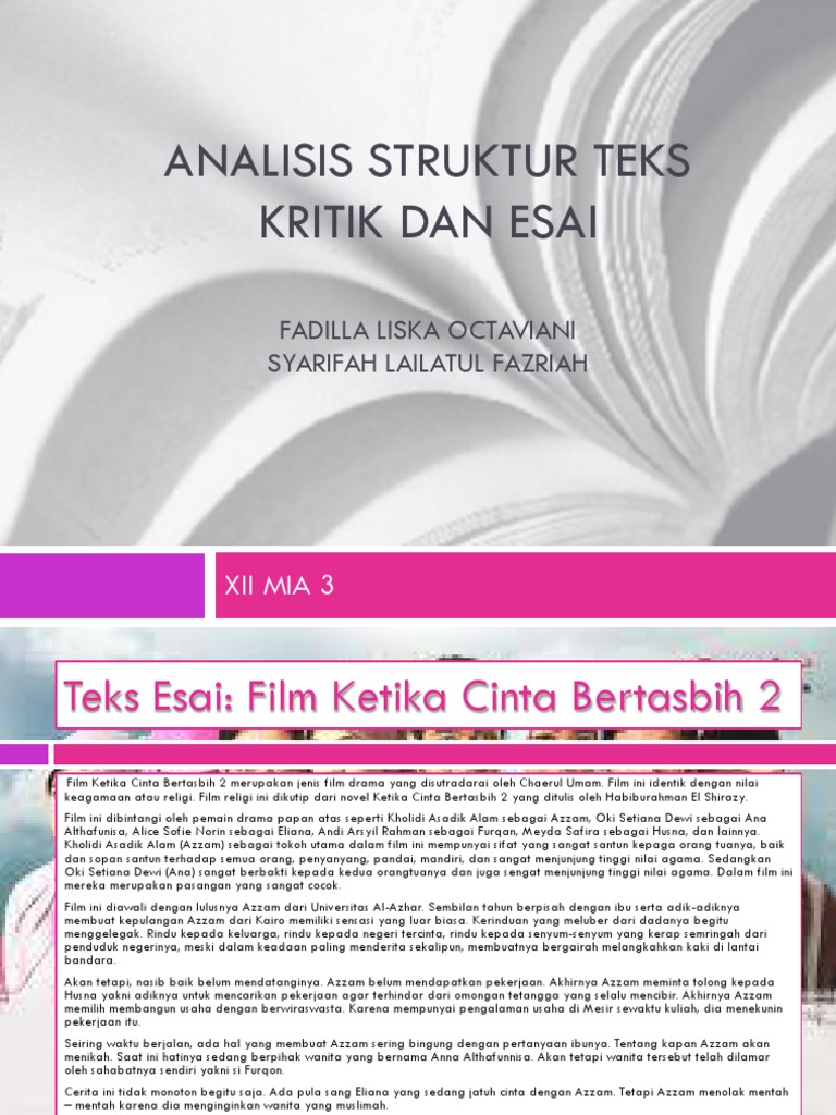 Analisis Struktur Teks Kritik Dan Esai Pdf