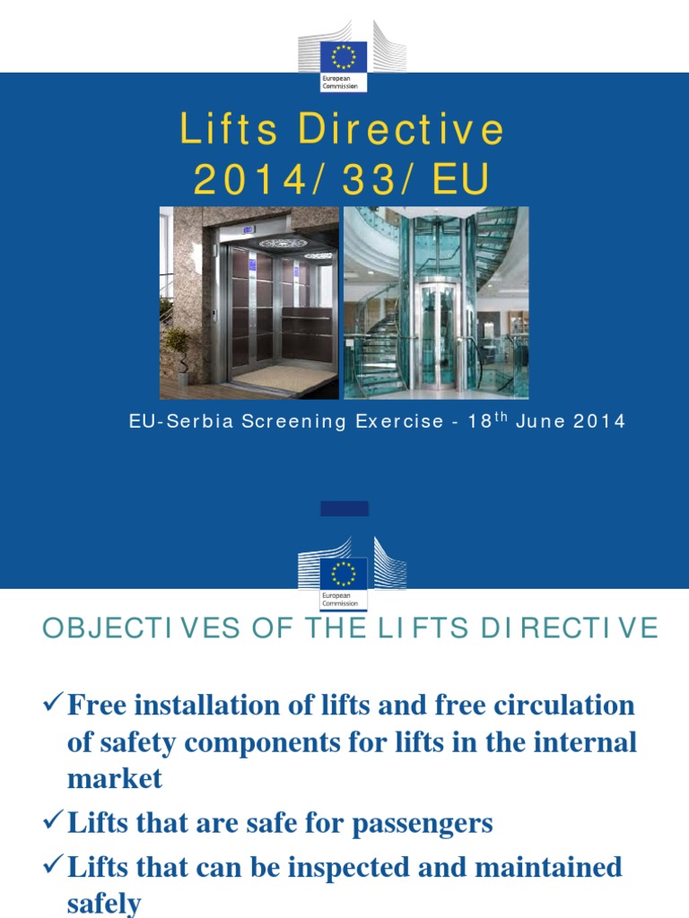 17 +lifts+directive | PDF | Elevator | European Commission