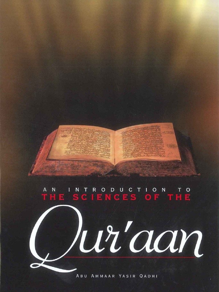 Intro To Sciences of The Quran by Sheikh Yasir Qadhi | PDF