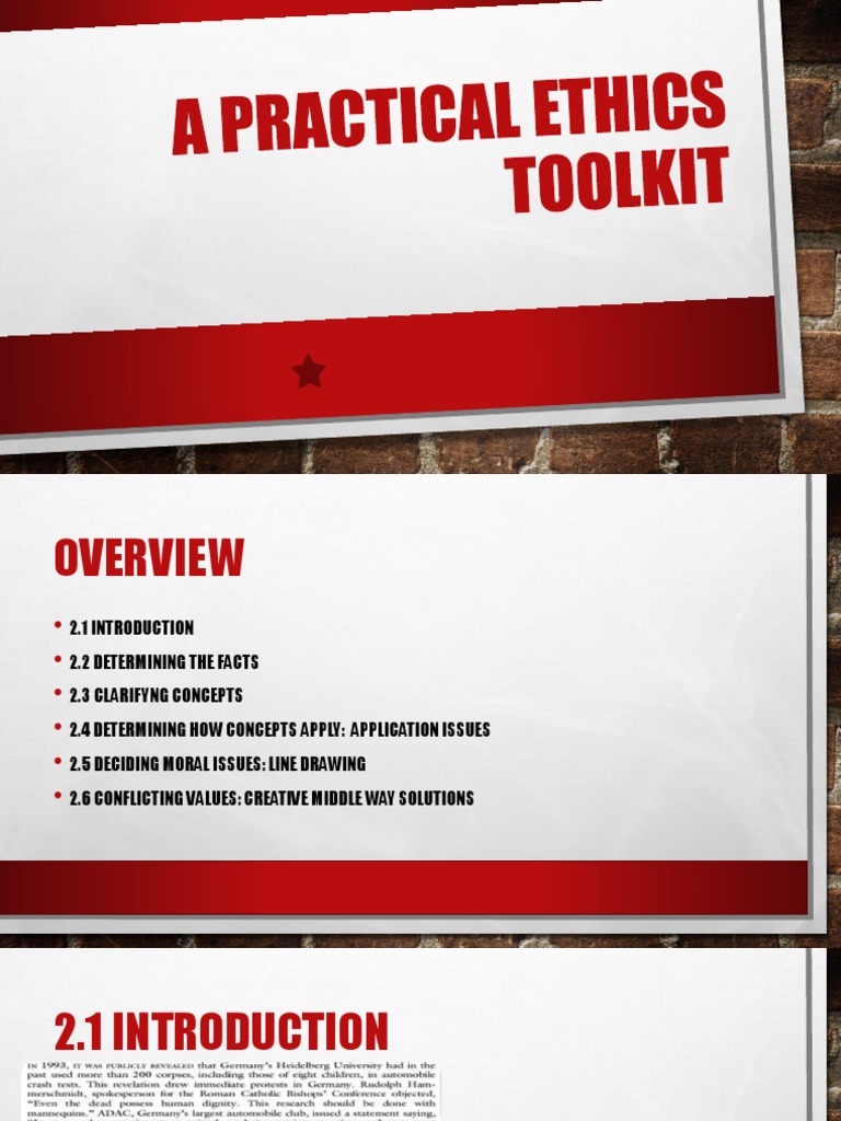 A Practical Ethics Toolkit | PDF
