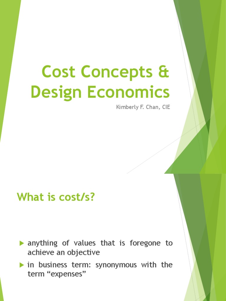 Cost Concepts in Manufacturing Economics | PDF | Cost | Business Economics